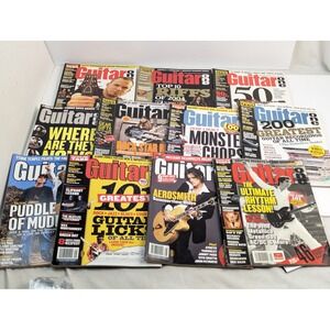 Accents | Guitar One Magazine Lot Mixed Issues Rock Lessons Tabs ...